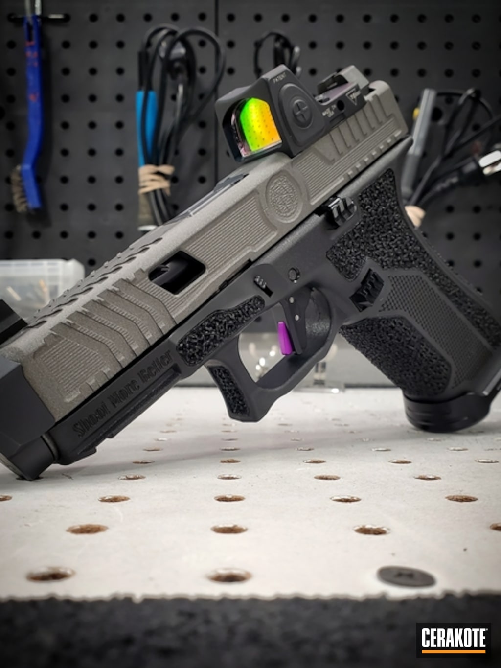 Custom Glock With H 237 Cerakote