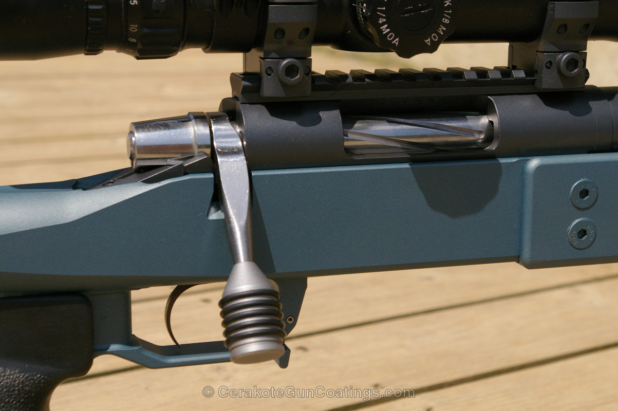 H-185 Blue Titanium with H-190 Armor Black by Mark Twittey | Cerakote
