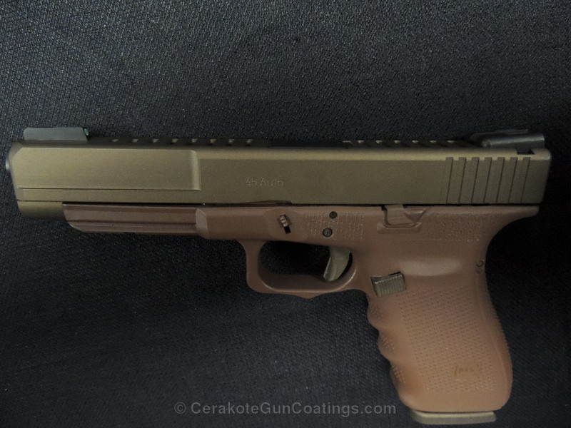 H-148 Burnt Bronze with H-212 Federal Brown by Robbie Wheaton | Cerakote