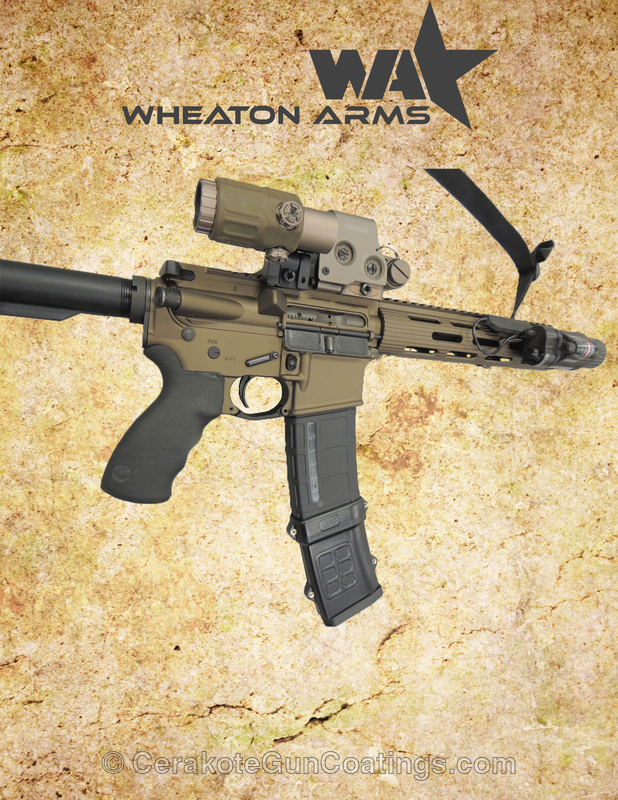 H-148 Burnt Bronze with H-146 Graphite Black by Robbie Wheaton | Cerakote