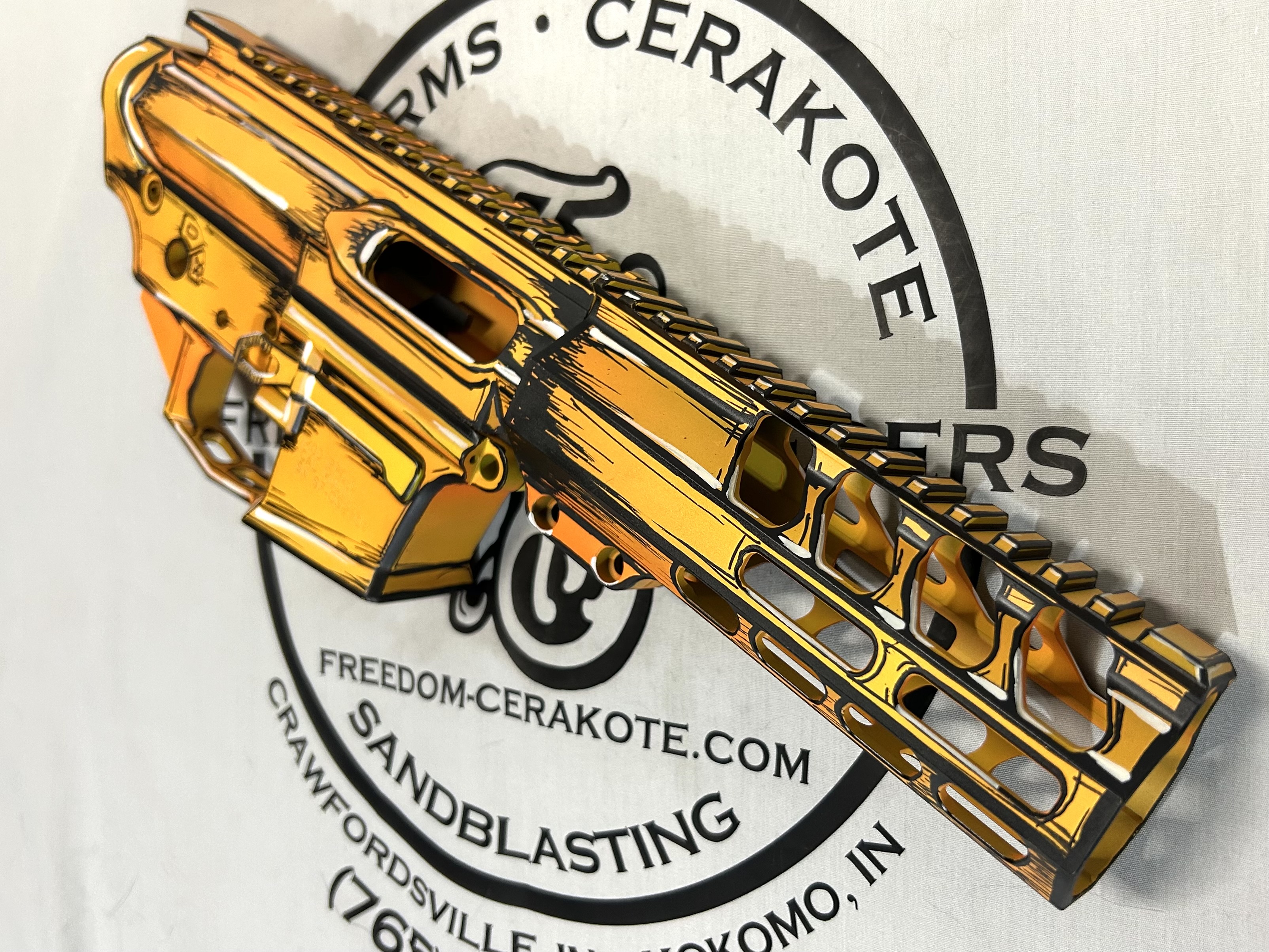 Aero Recieverset finished in H-346, H-144 and H-301 | Cerakote
