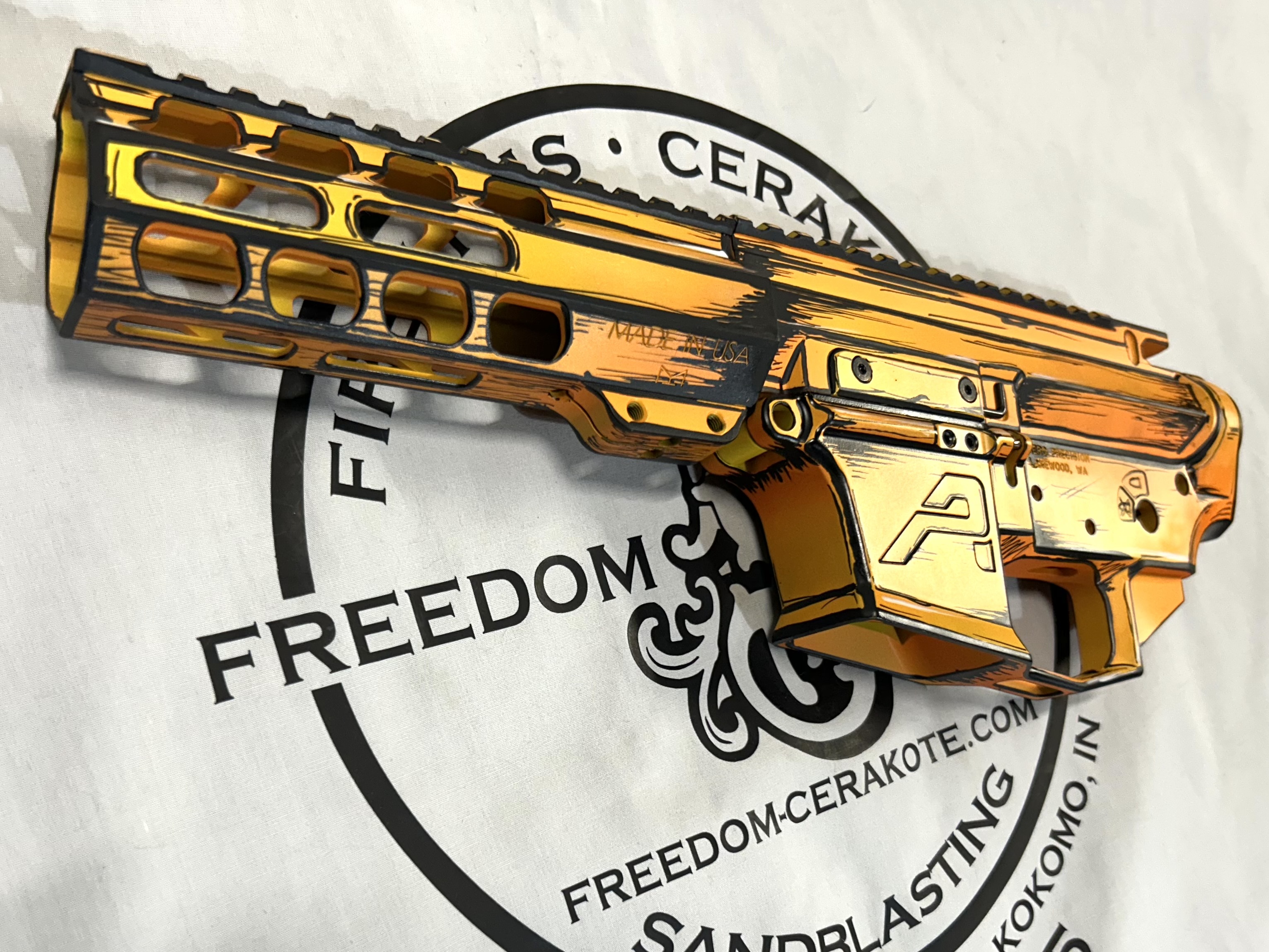 Aero Recieverset finished in H-346, H-144 and H-301 | Cerakote