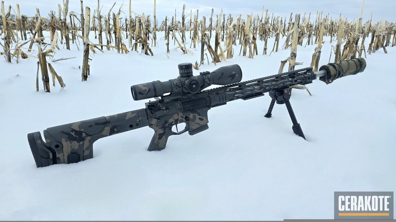 Dark Multicam AR15 | Cerakote