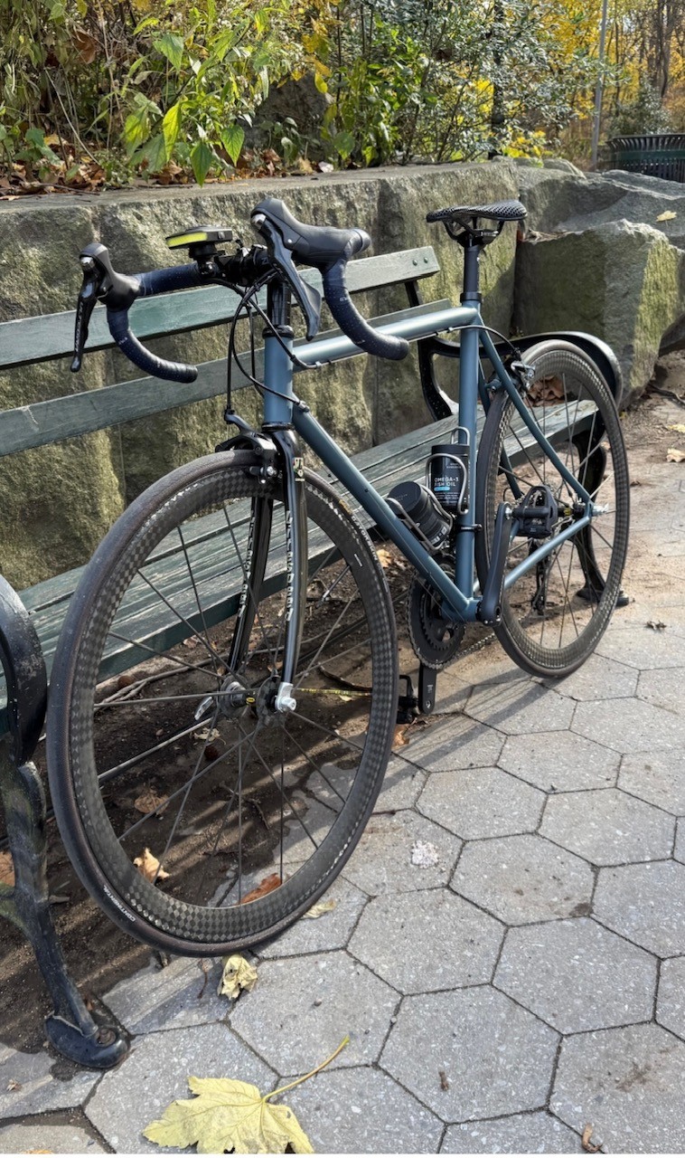 Titanium bike in Titanium Blue | Cerakote
