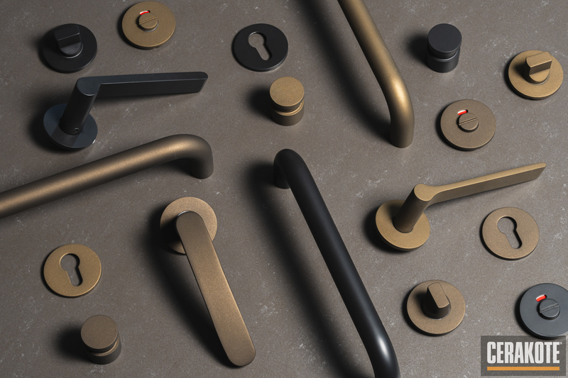 Multiple Colours of Ironmongery | Cerakote