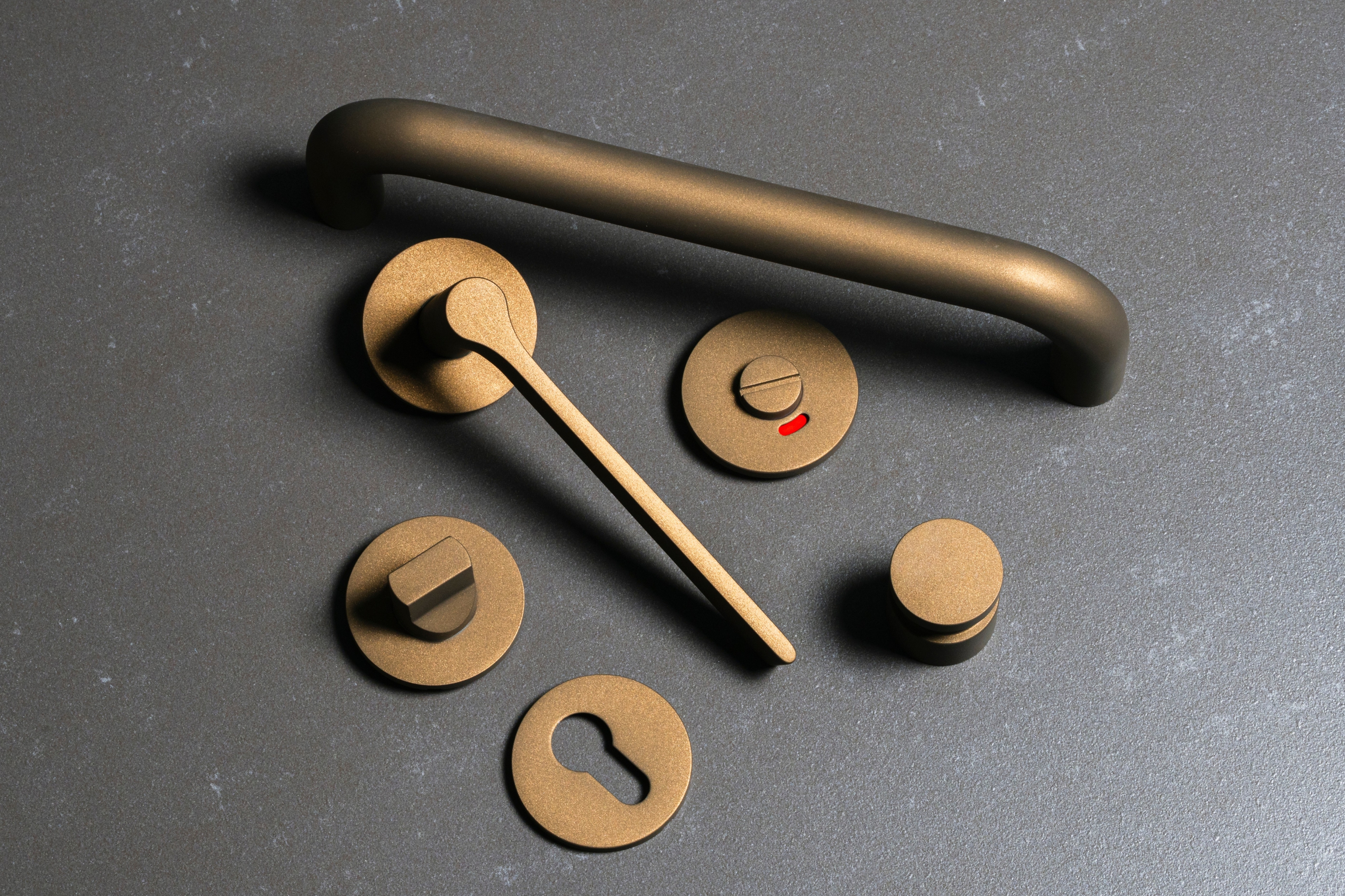 Burnt Bronze Door Hardware | Cerakote