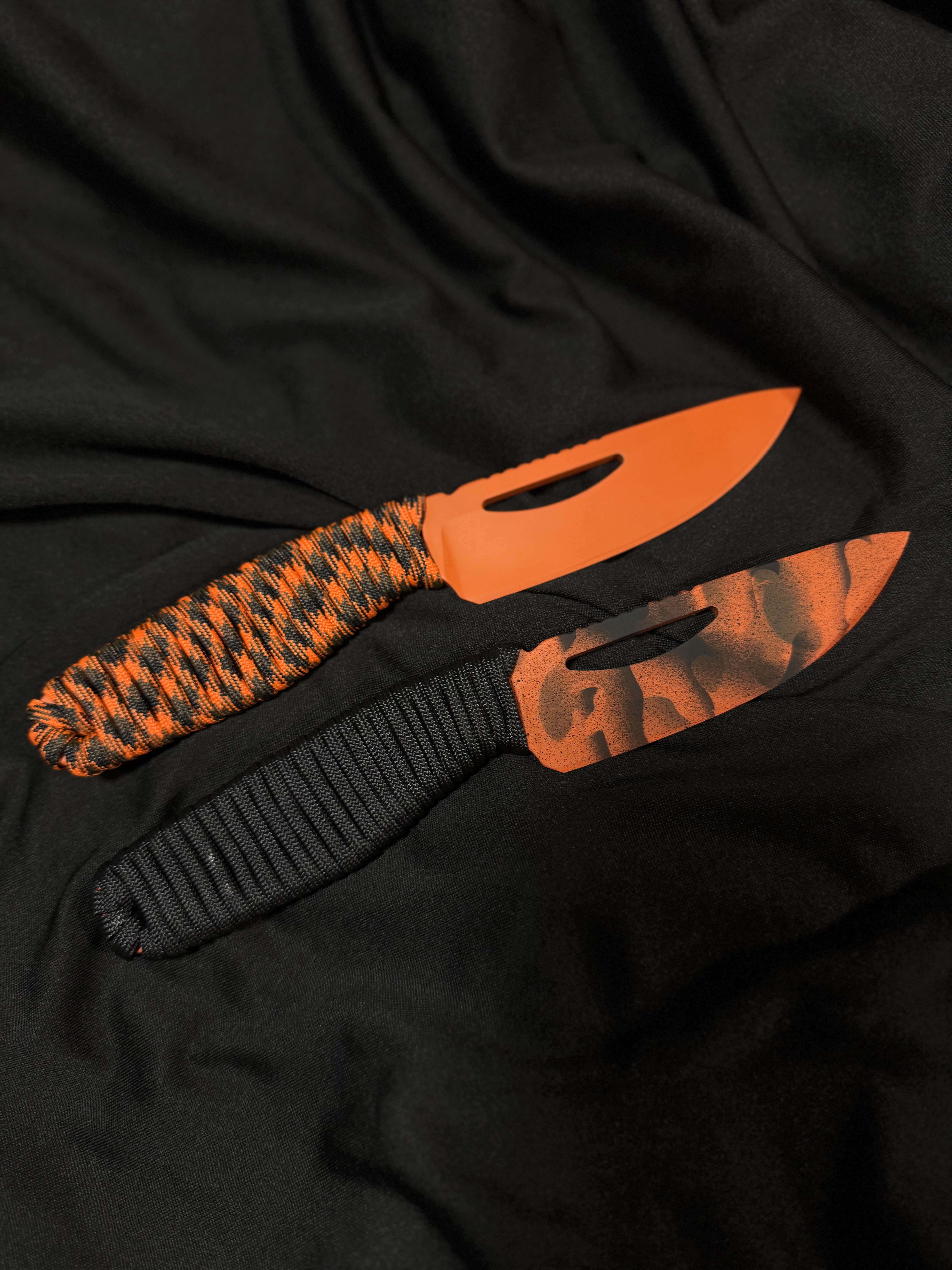 Buck knives w/ Hunter Orange + Armor Black | Cerakote