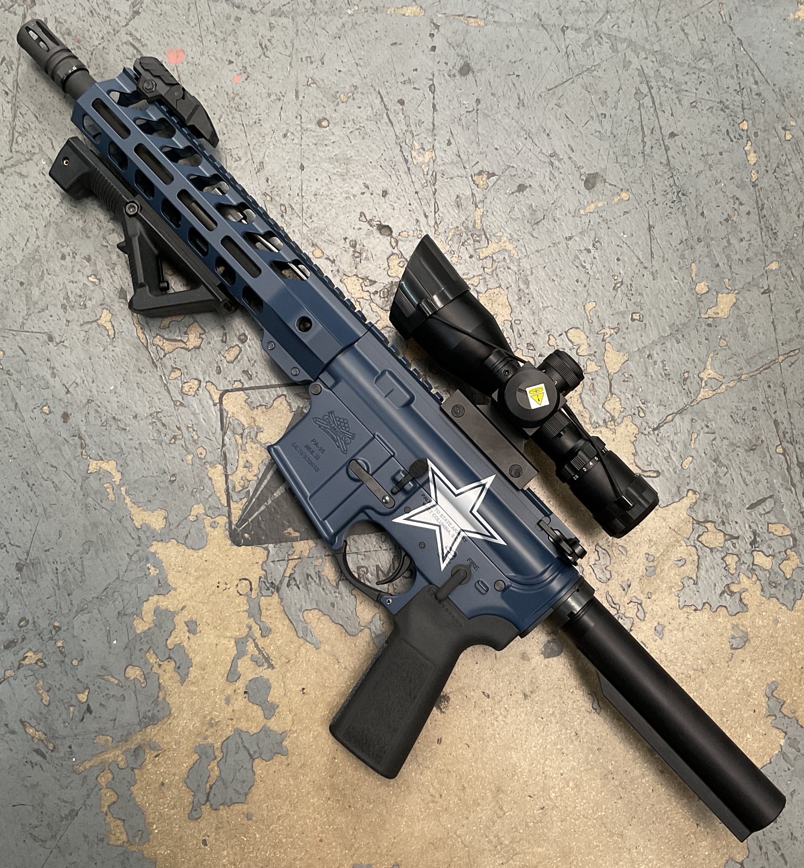 Ar Pistol finished in H-127 and H-151 | Cerakote