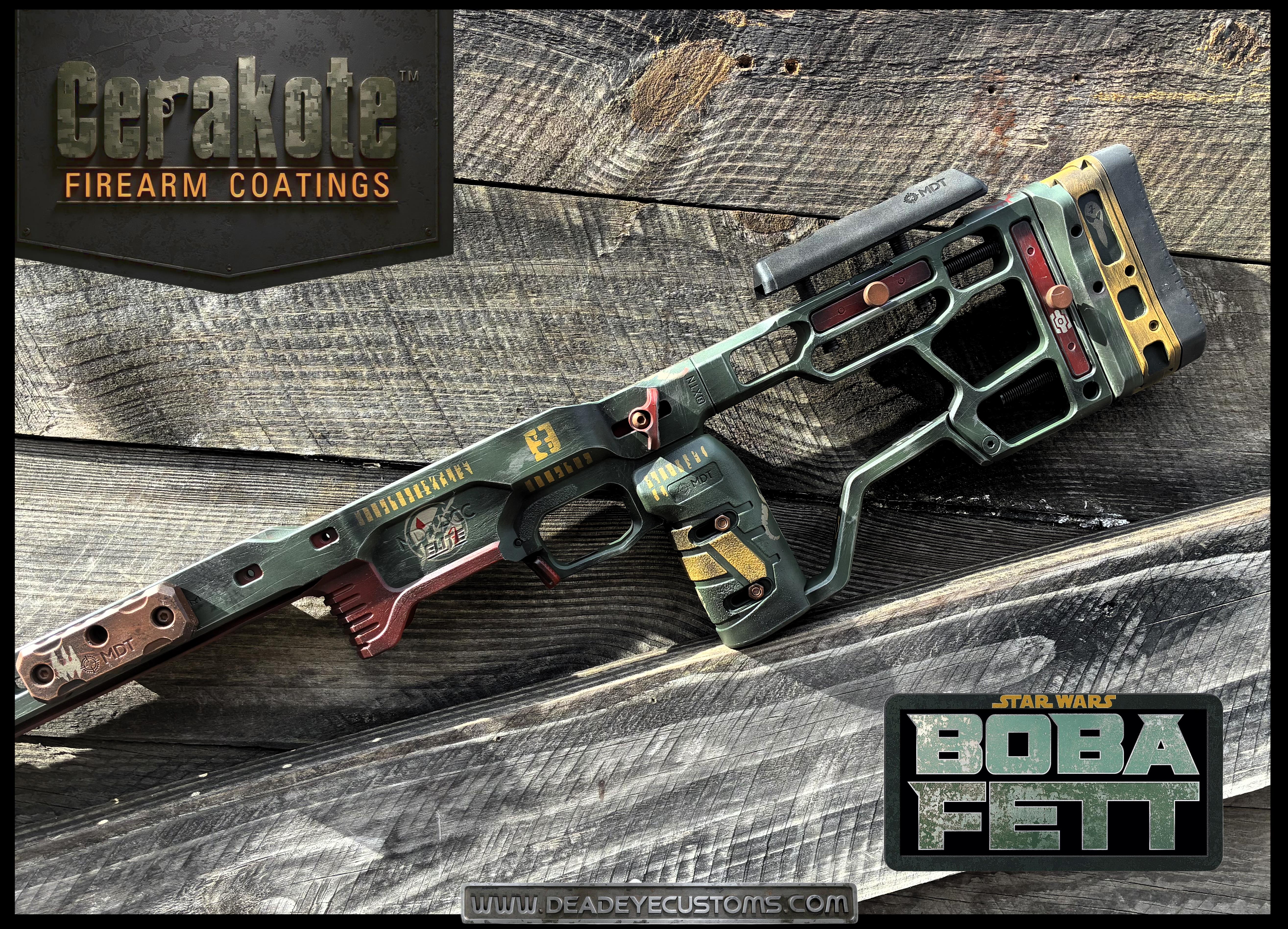 Boba Fett using a Crimson, Snow White, Graphite Black, Cobalt Kinetics ...