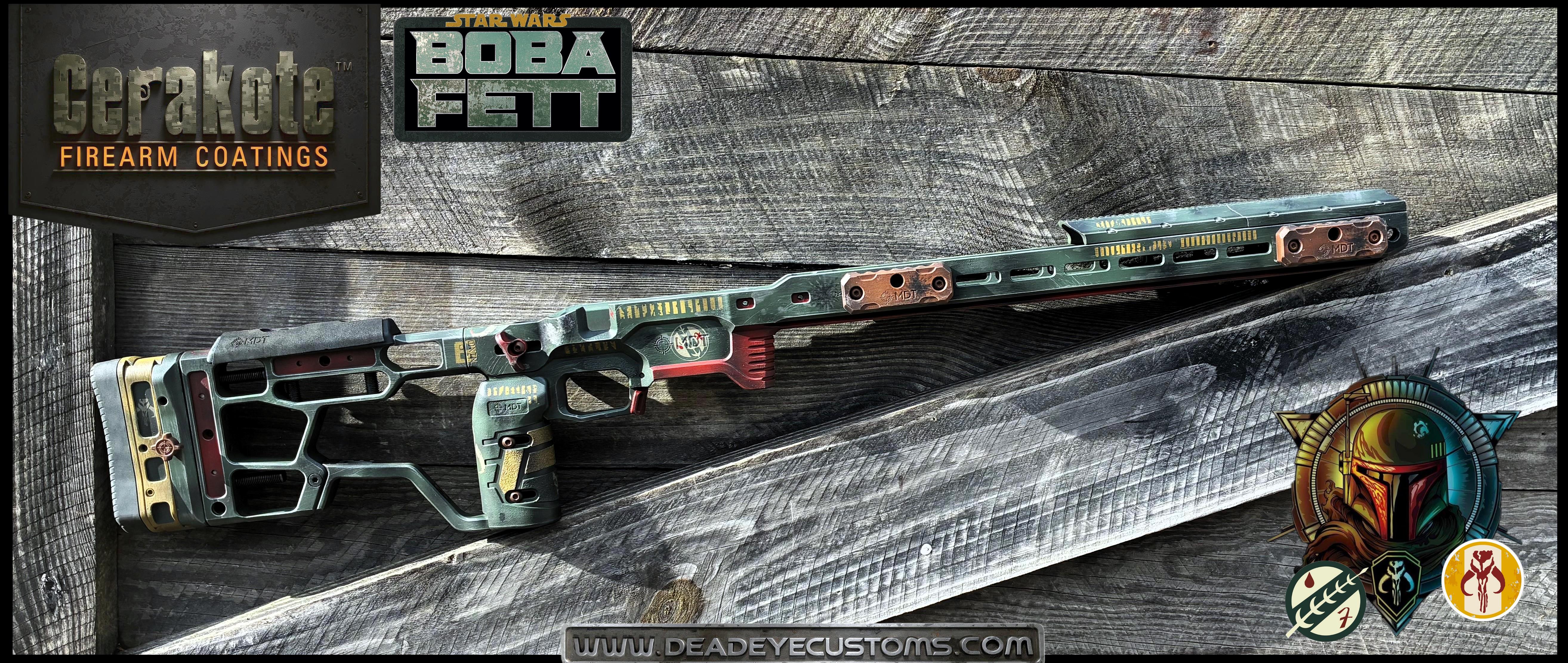 Boba Fett using a Crimson, Snow White, Graphite Black, Cobalt Kinetics ...