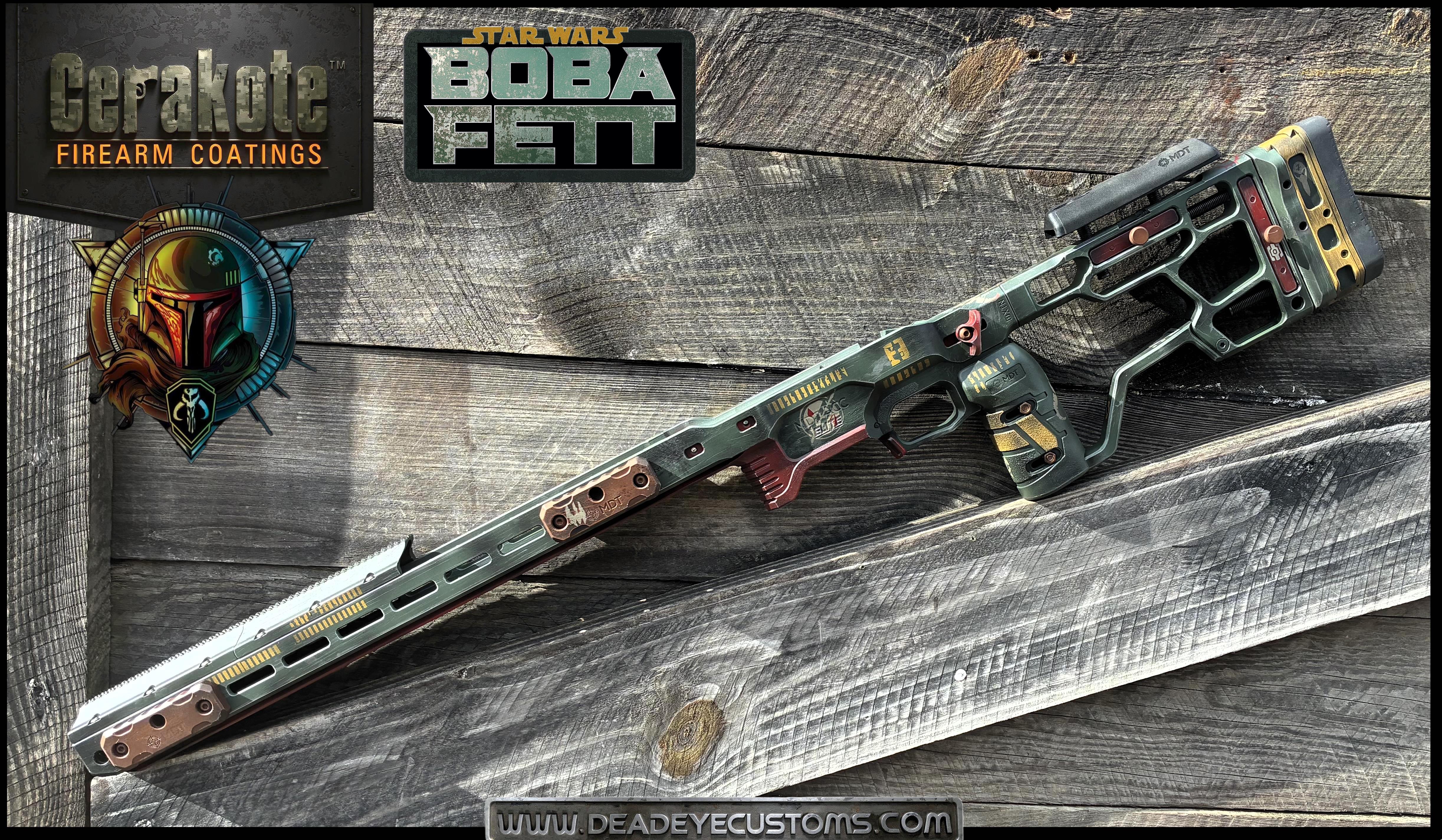 Boba Fett using a Crimson, Snow White, Graphite Black, Cobalt Kinetics ...