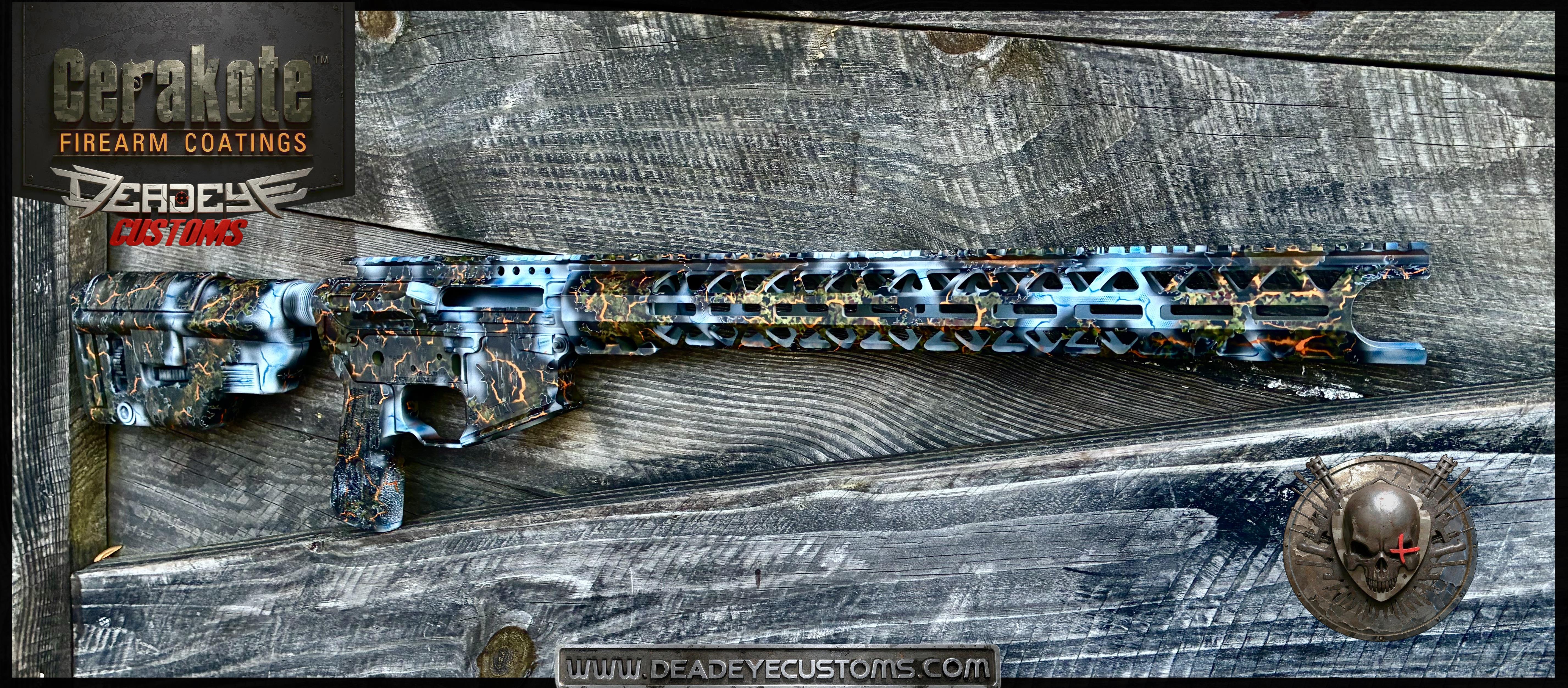 Fire and Clouds coated with a Hidden White, Tequila Sunrise, Multicam ...