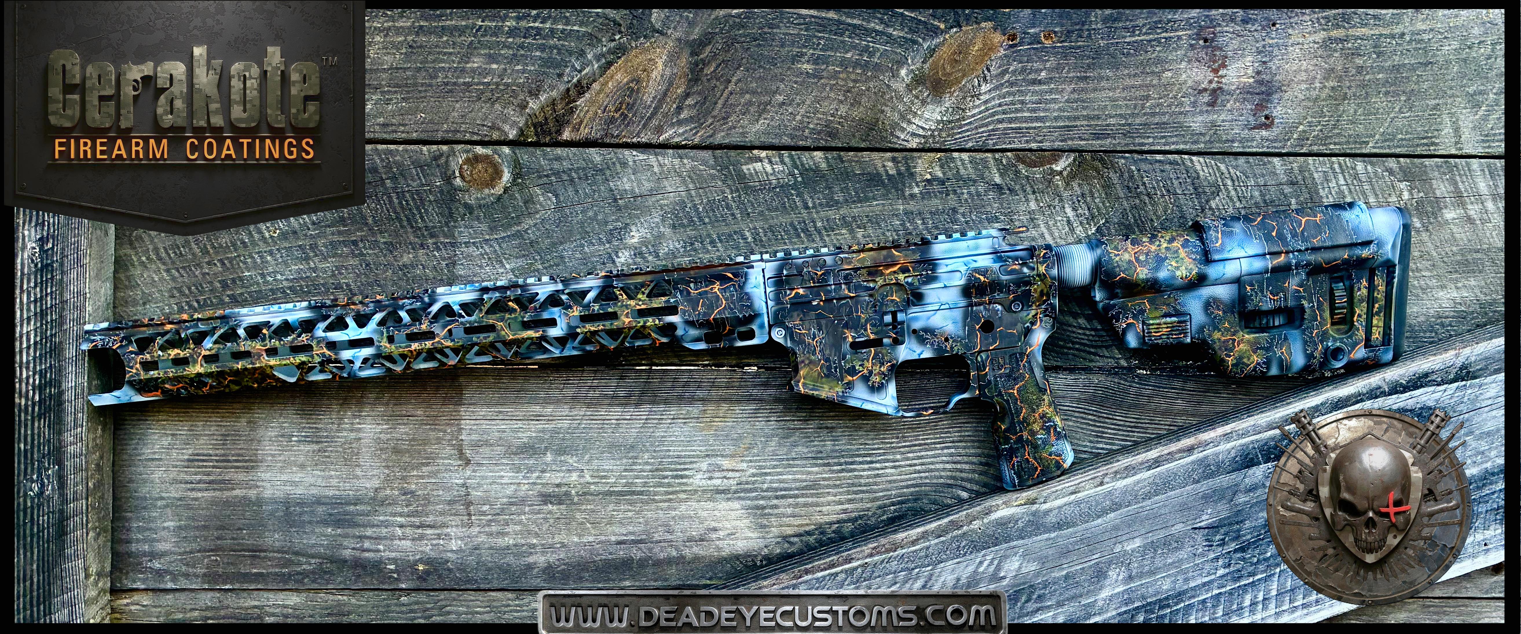 Fire and Clouds coated with a Hidden White, Tequila Sunrise, Multicam ...