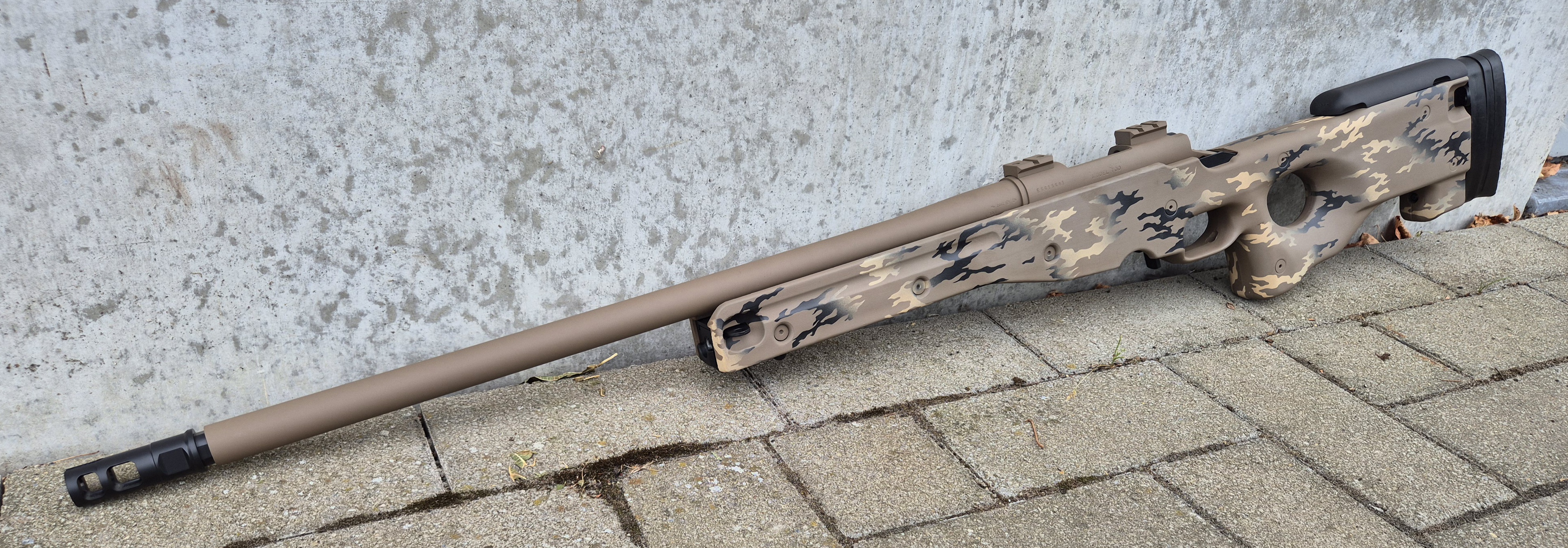 Troy Camo finished in a Troy® Coyote Tan, Desert Sand and Blackout ...