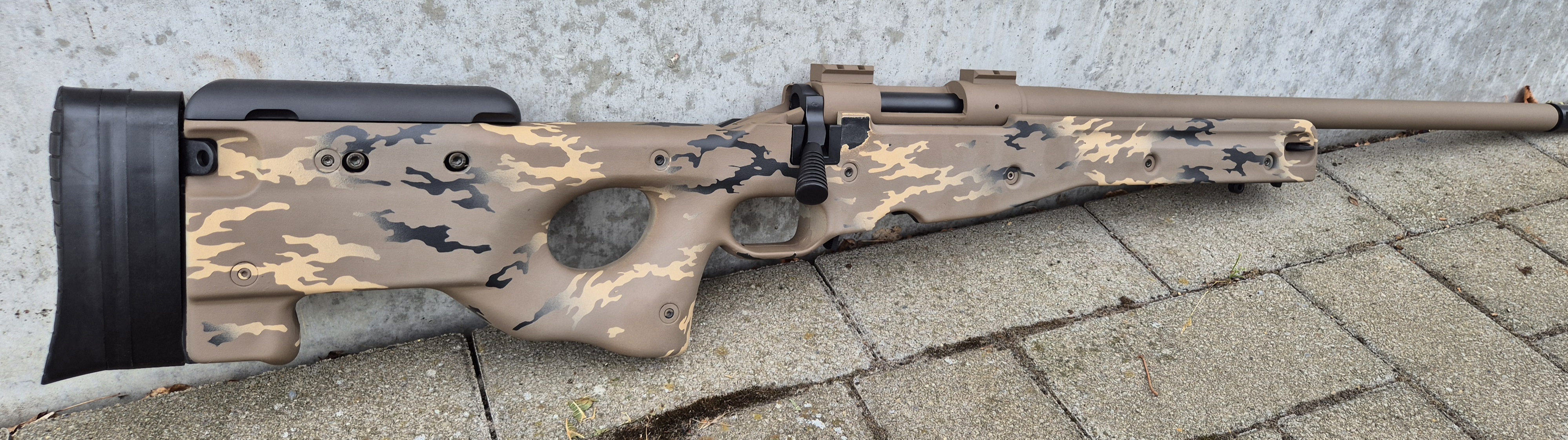Troy Camo finished in a Troy® Coyote Tan, Desert Sand and Blackout ...