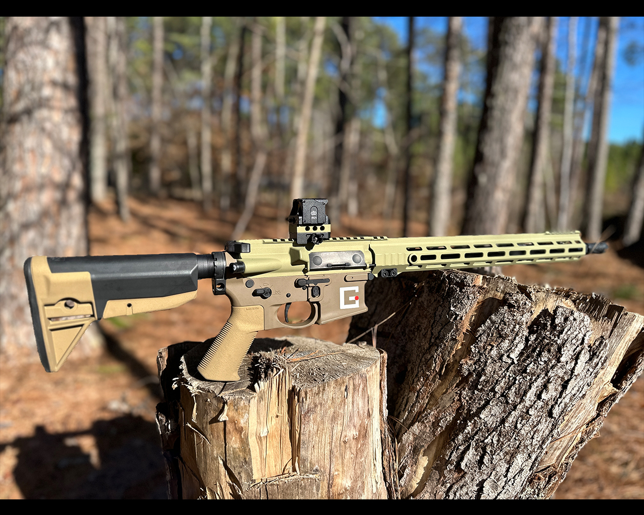 FDE coated with a Coyote Tan, Patriot Brown, Ruby Red and Stormtrooper ...