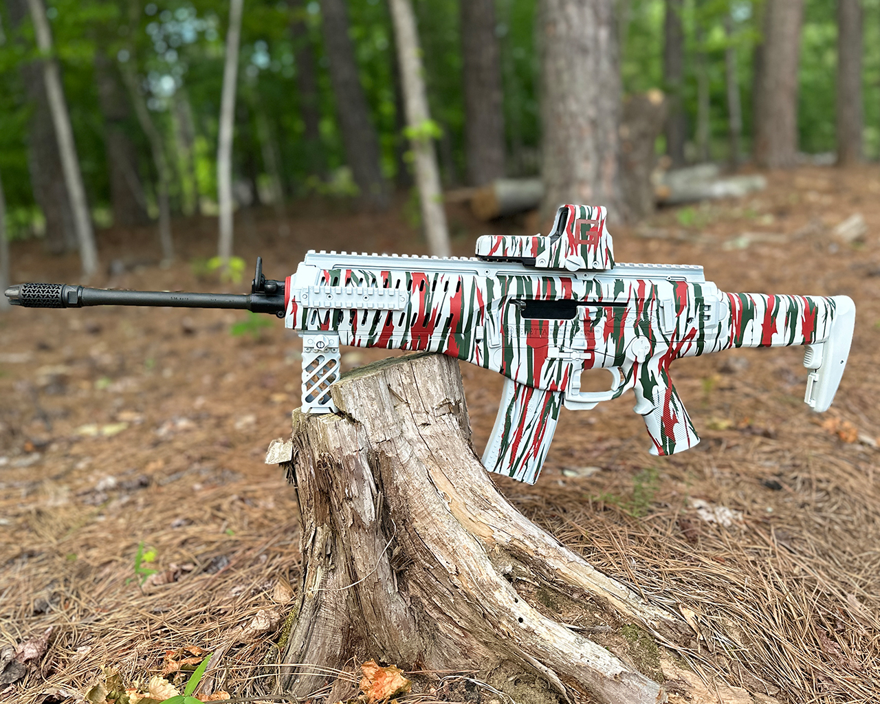 Arx finished with a Stormtrooper White, Jesse James Eastern Front Green ...