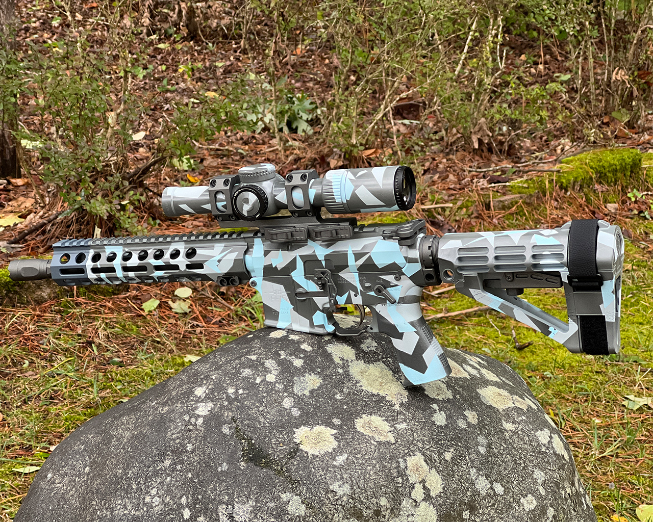 Splinter Ar Pistol coated in a Kel-Tec® Navy Blue, Armor Black ...