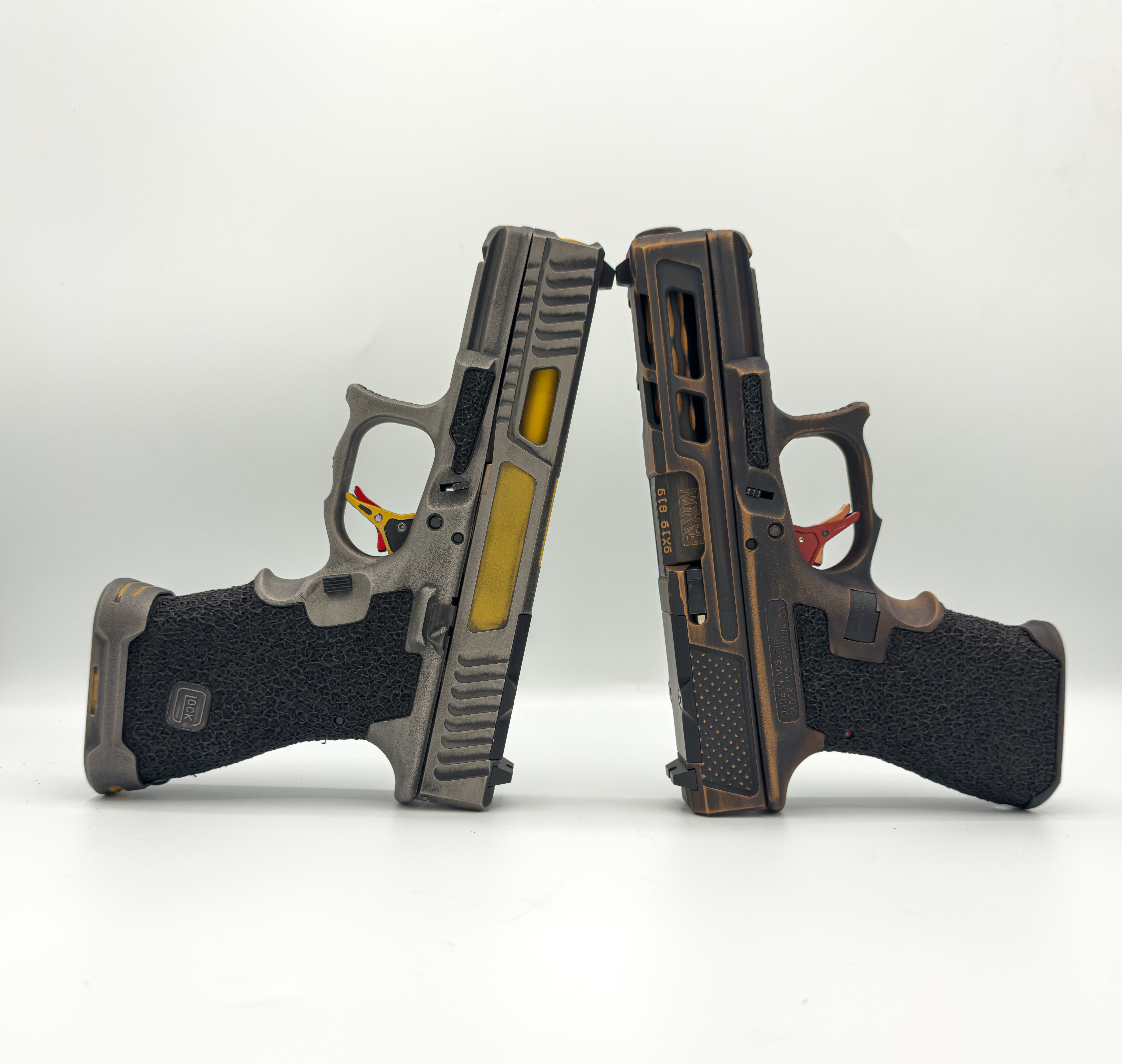 Distressed Glock 19s | Cerakote