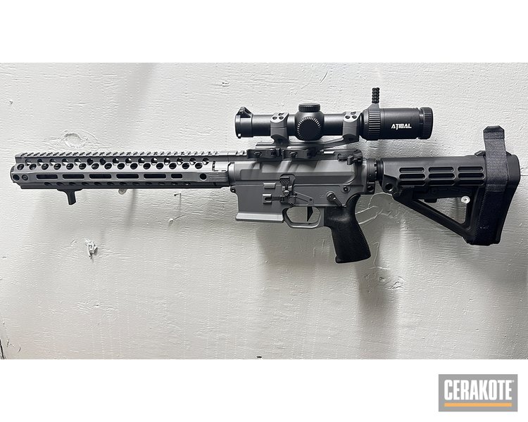 Ar Pistol Build coated in Concrete, Armor Black, Ruby Red and ...