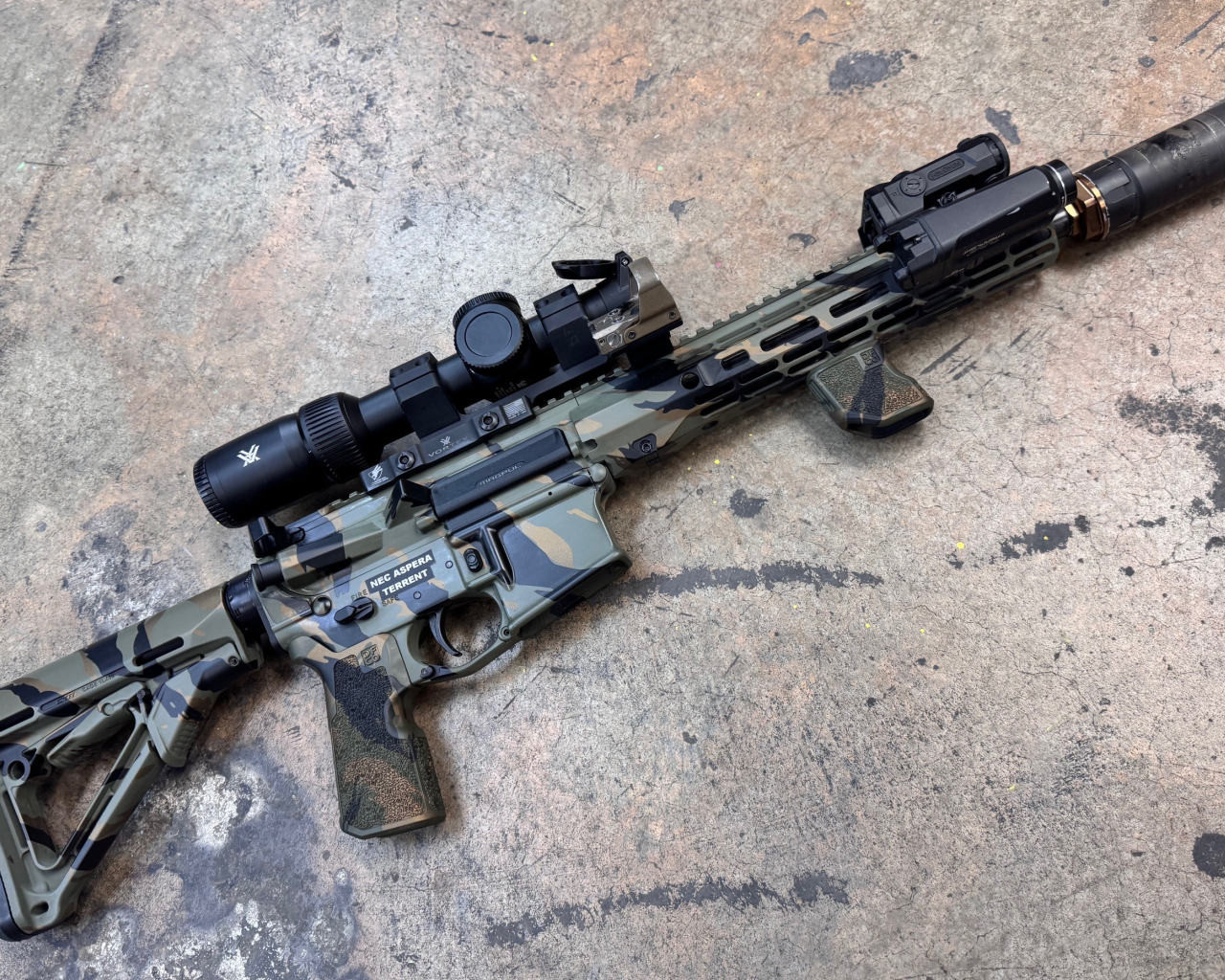 Tiger Stripe SBR | Cerakote