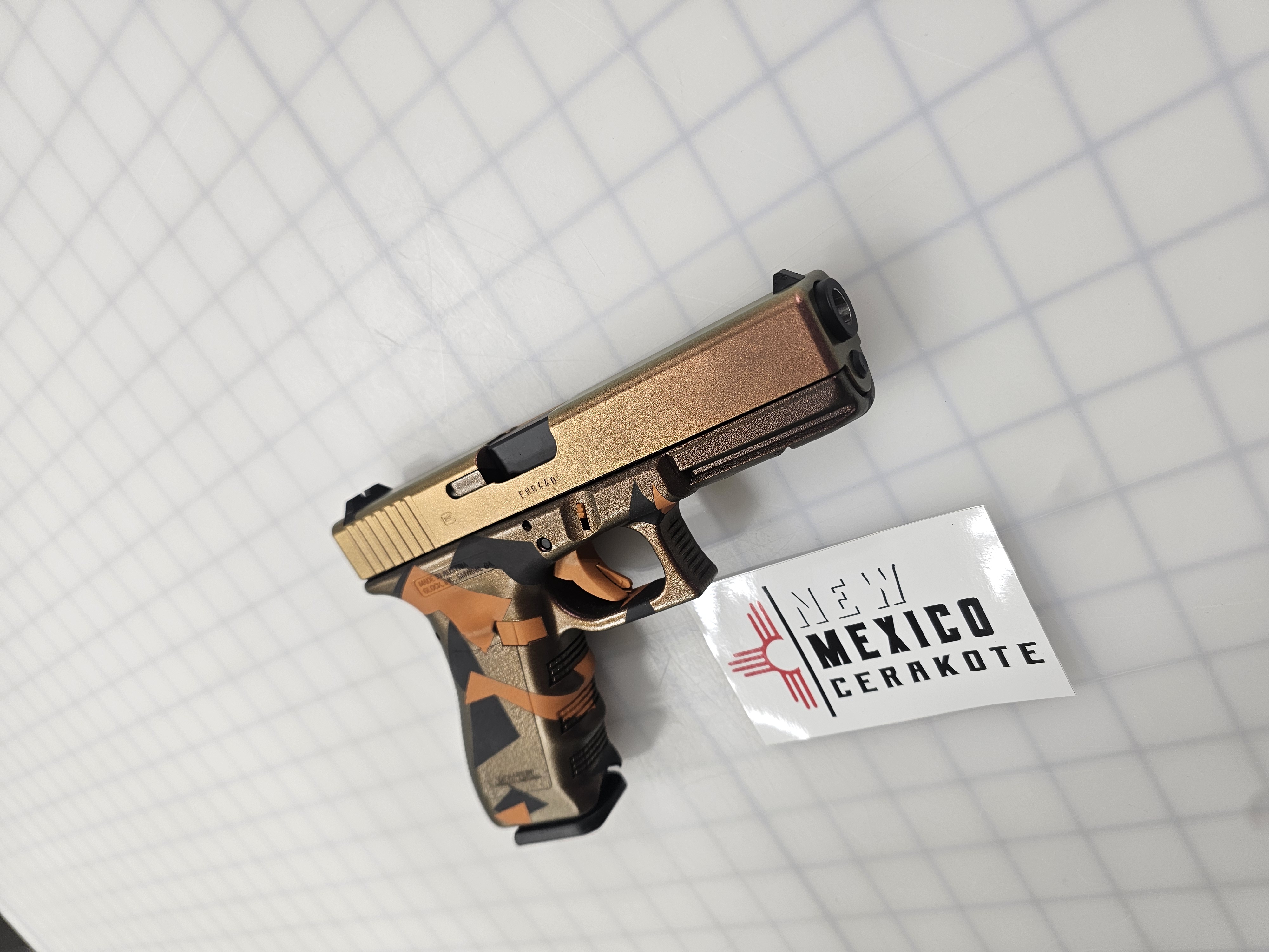 Glock 17 using Cerakote Fx Riot, High Gloss Armor Clear, Tequila ...