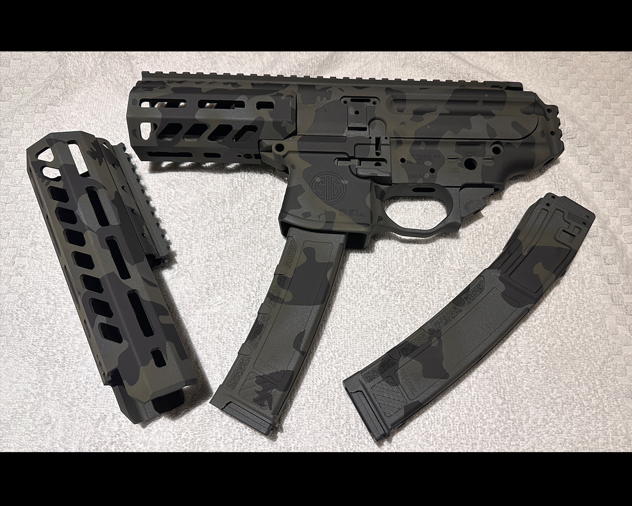 Mpx using a Sniper Grey, Armor Black, O.D. Green and Sniper Green ...