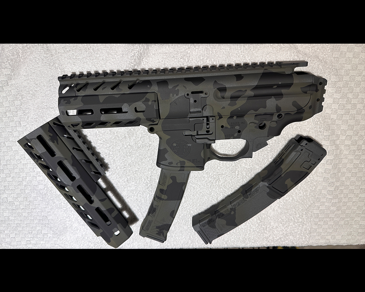 Mpx using a Sniper Grey, Armor Black, O.D. Green and Sniper Green ...