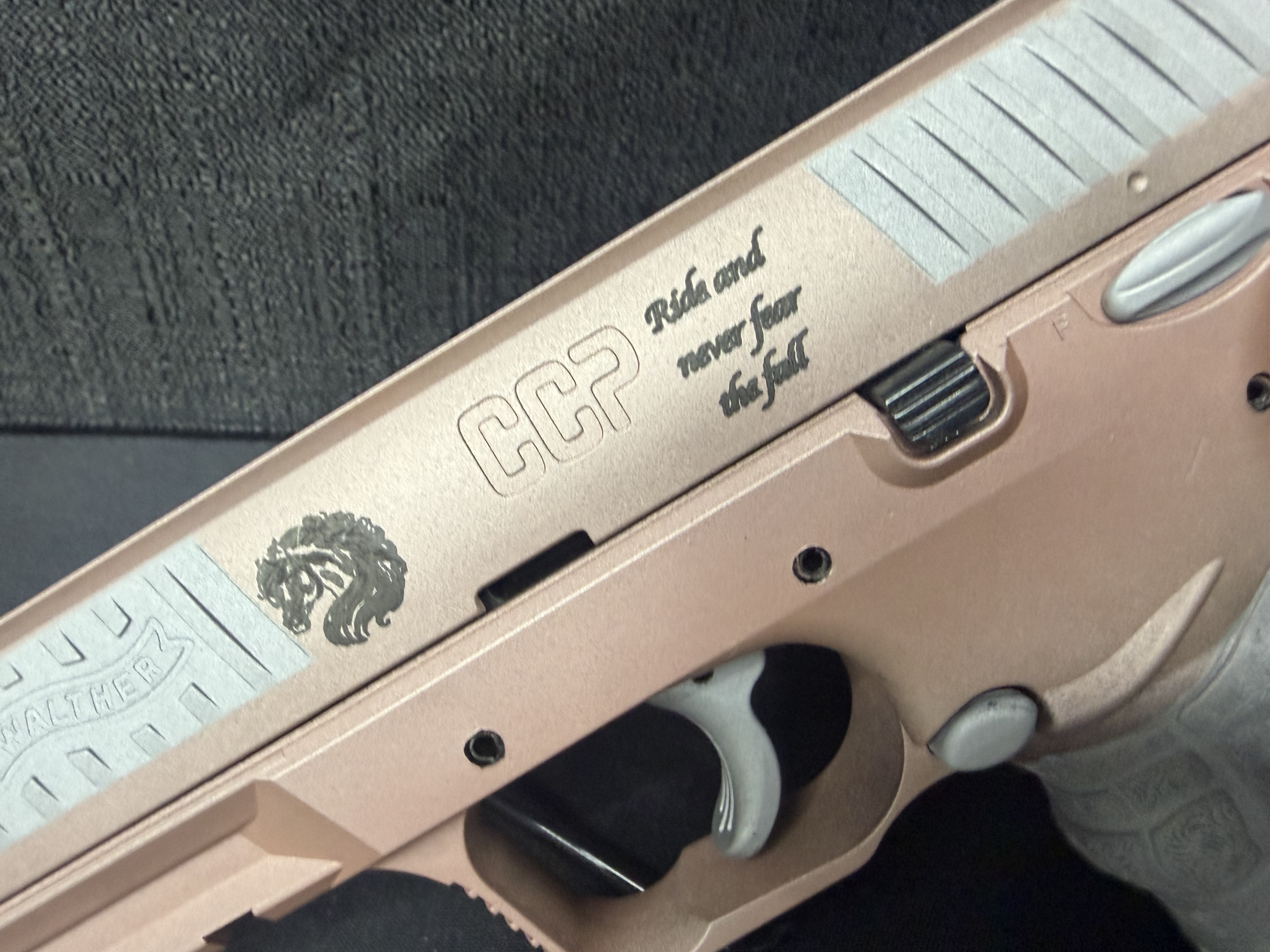 Ccp featuring Rose Gold and Crushed Silver | Cerakote