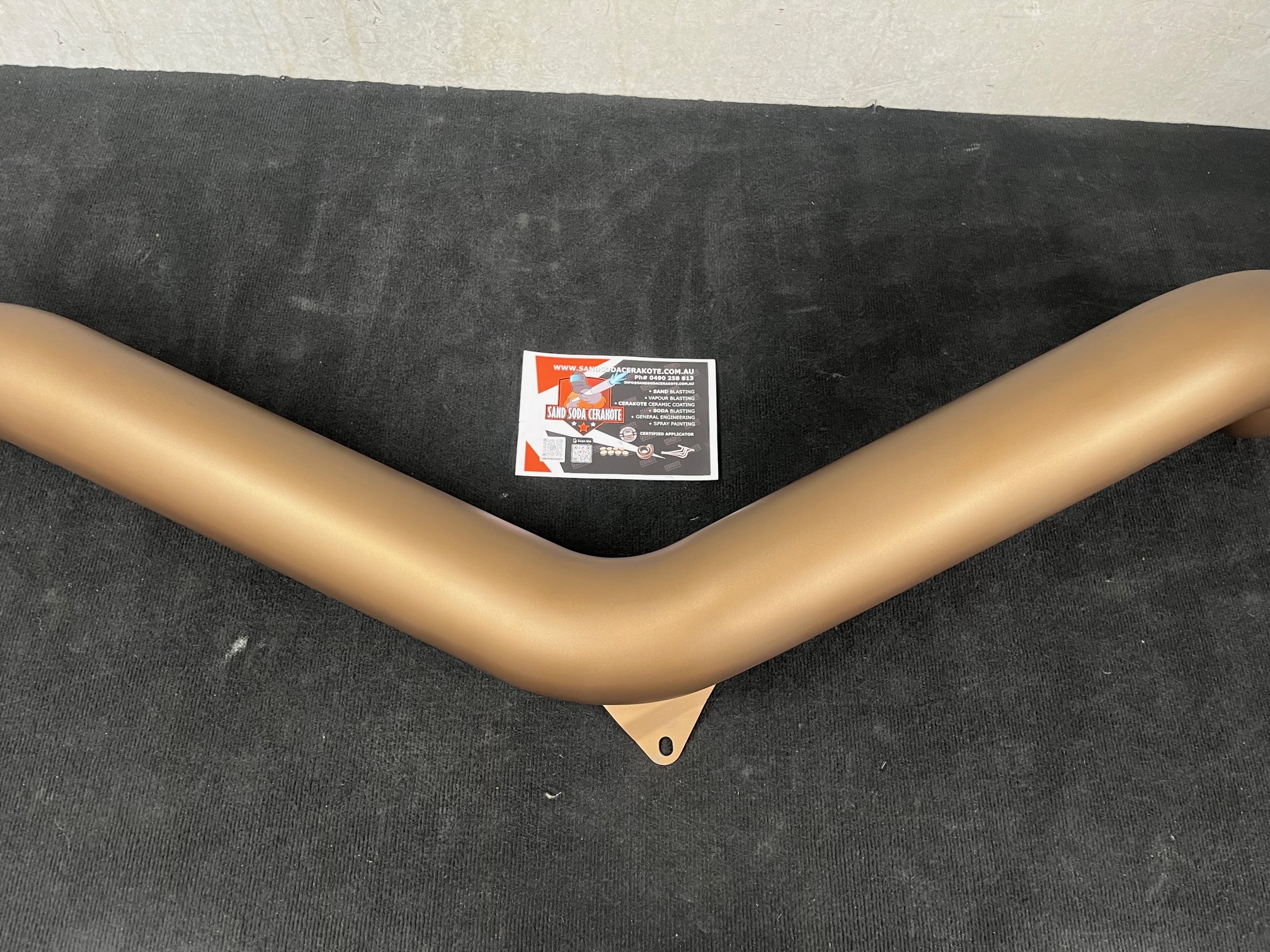 Exhaust Manifolds finished in a Burnt Bronze Finish | Cerakote