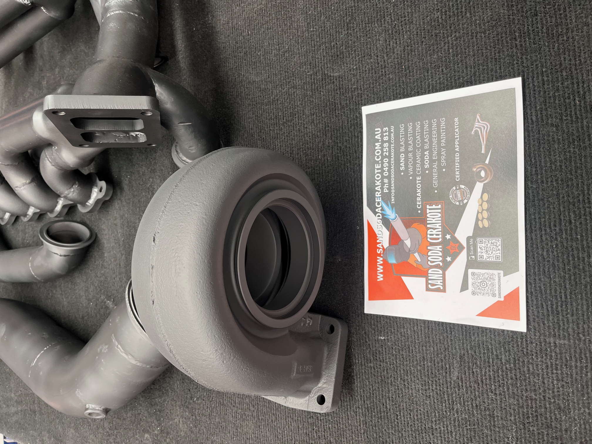 Turbo and Headers! in F-121 and C-7600 | Cerakote