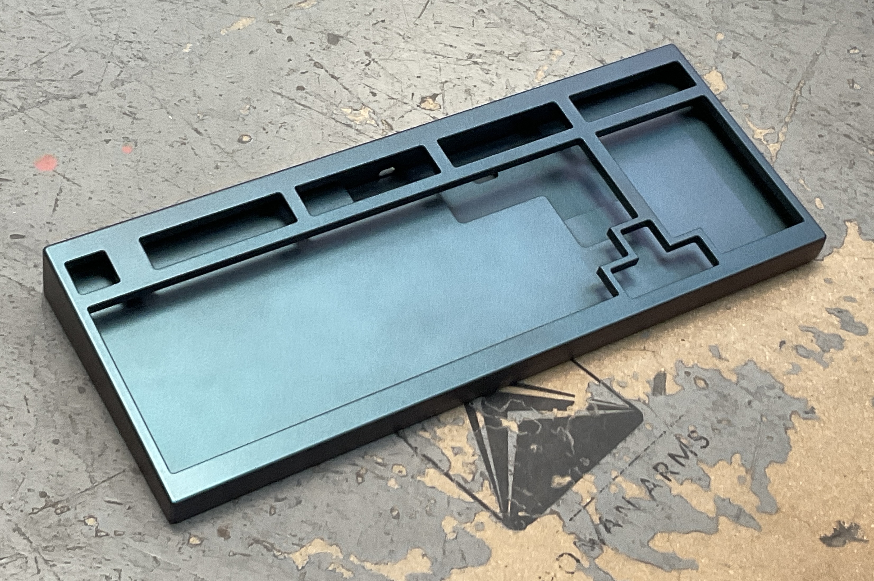 Keyboard Tray using a Matte Armor Clear and Graphite Black Finish ...