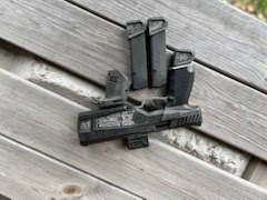 JUDGE DREDD THEMED MAXIM 9 WITH LASER ENGRAVED COMIC STRIPS | Cerakote