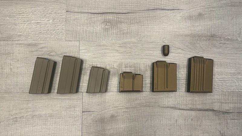 Bolt handle and magazines for previous project | Cerakote