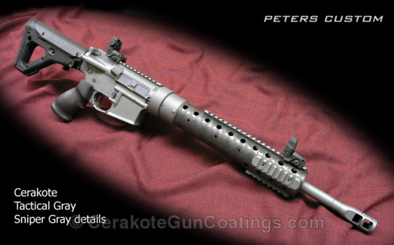 H-227 Tactical Grey with H-234 Sniper Grey by Joel Peters | Cerakote