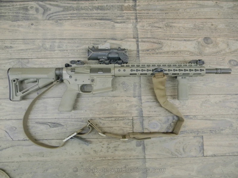 H-235 Coyote Tan with H-226 Patriot Brown by Chris Abbott | Cerakote