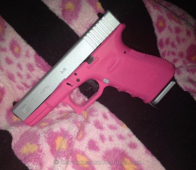 H-141 Prison Pink with H-151 Satin Alumium by Jared | Cerakote
