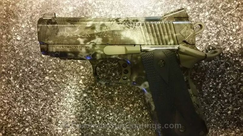 H-204 Hazel Green with H-211 BAE Green by jimmy clifton | Cerakote