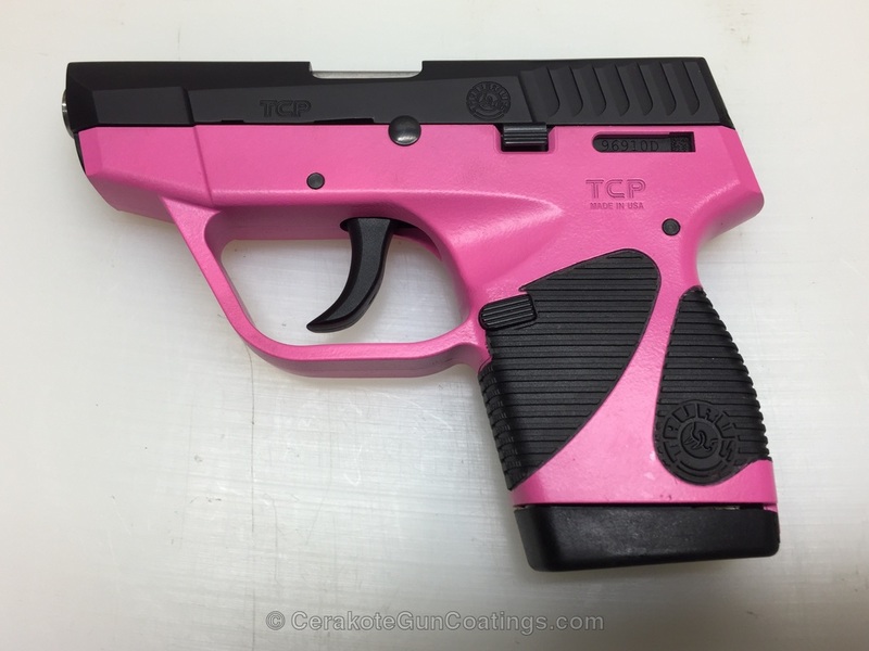 H-141 Prison Pink with H-146 Graphite Black by Ben Moon | Cerakote