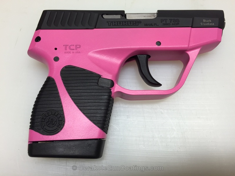 H-141 Prison Pink with H-146 Graphite Black by Ben Moon | Cerakote