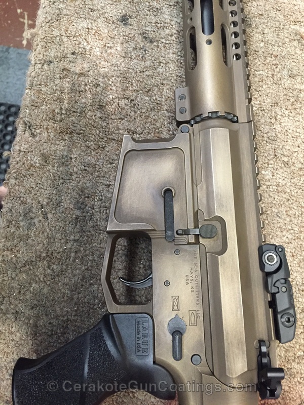 H-148 Burnt Bronze with H-259 Barrett Bronze by Dustin Scruggs | Cerakote