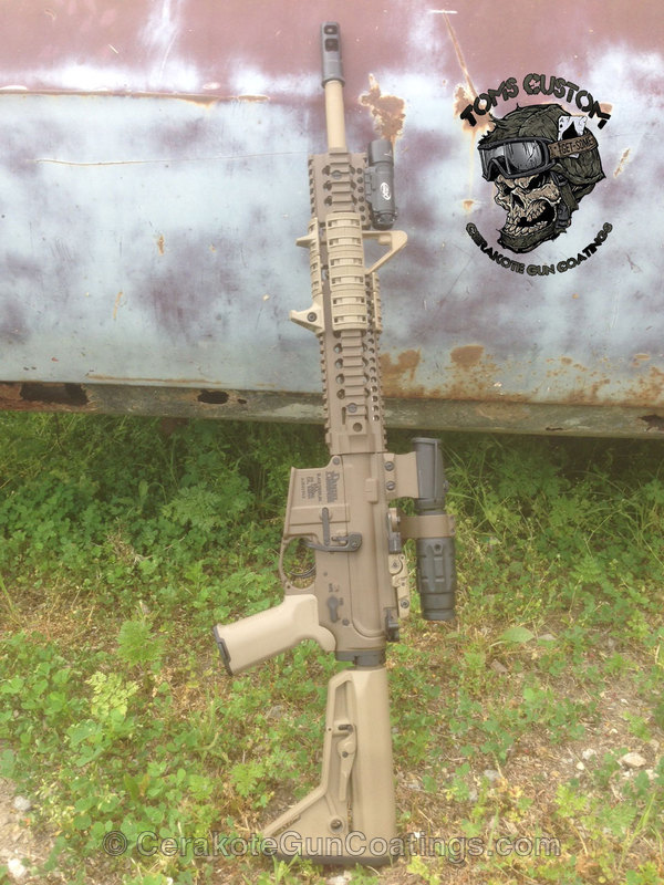 H-226 Patriot Brown wiht H-235 Coyote Tan by Thomas Leach | Cerakote