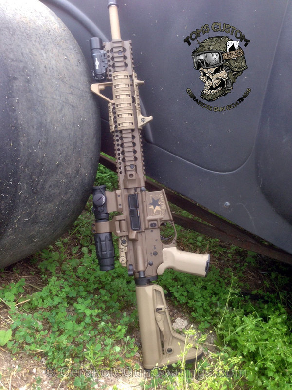 H-226 Patriot Brown wiht H-235 Coyote Tan by Thomas Leach | Cerakote