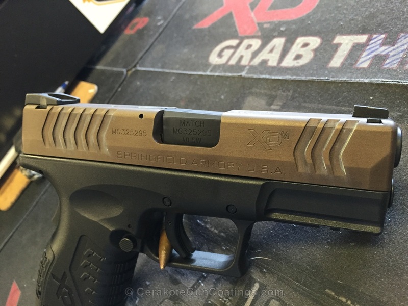 H-148 Burnt Bronze with H-259 Barrett Bronze by Dustin | Cerakote