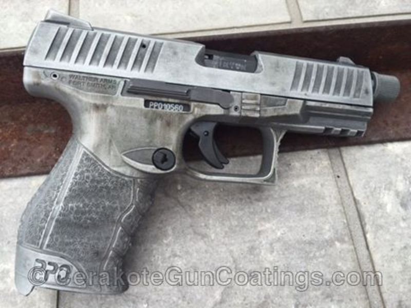 H-130 Combat Grey with H-146 Graphite Black by Dave | Cerakote