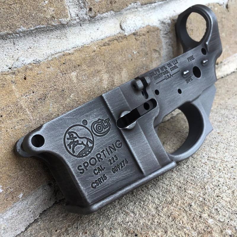 H-170 Titanium with H-259 Barrett Bronze by TRACEY MARQUART | Cerakote