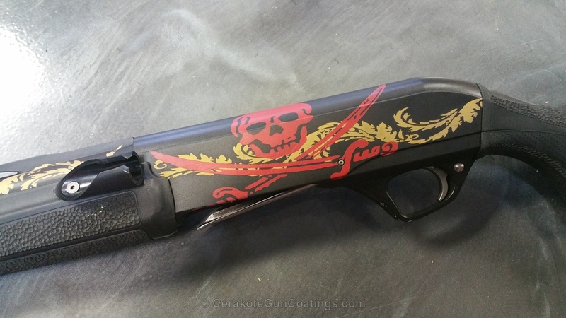 H-122 Gold with H-146 Graphite Black and H-216 Smith & Wesson Red by ...