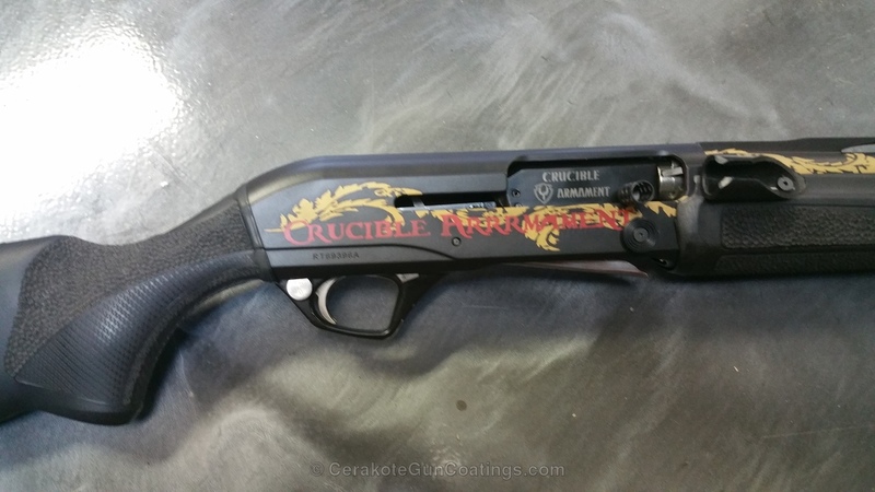 H-122 Gold with H-146 Graphite Black and H-216 Smith & Wesson Red by ...