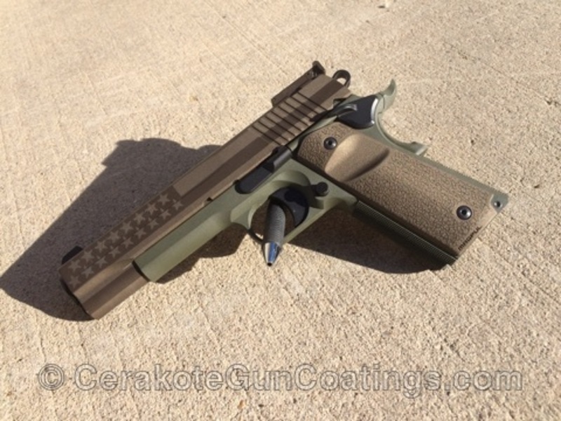 H-148 Burnt Bronze with H-259 Barrett Bronze by Nathan Noble | Cerakote
