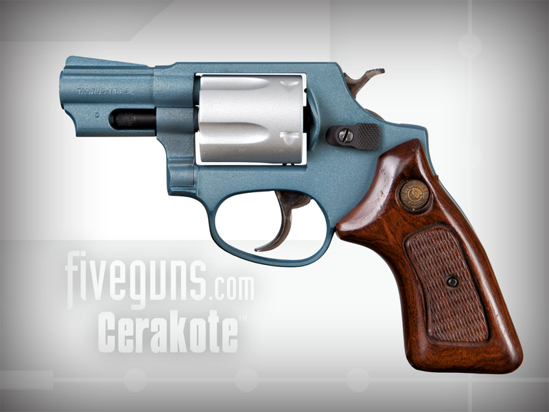 H-185 Blue Titanium with H-151 Satin Aluminum by WEB USER | Cerakote